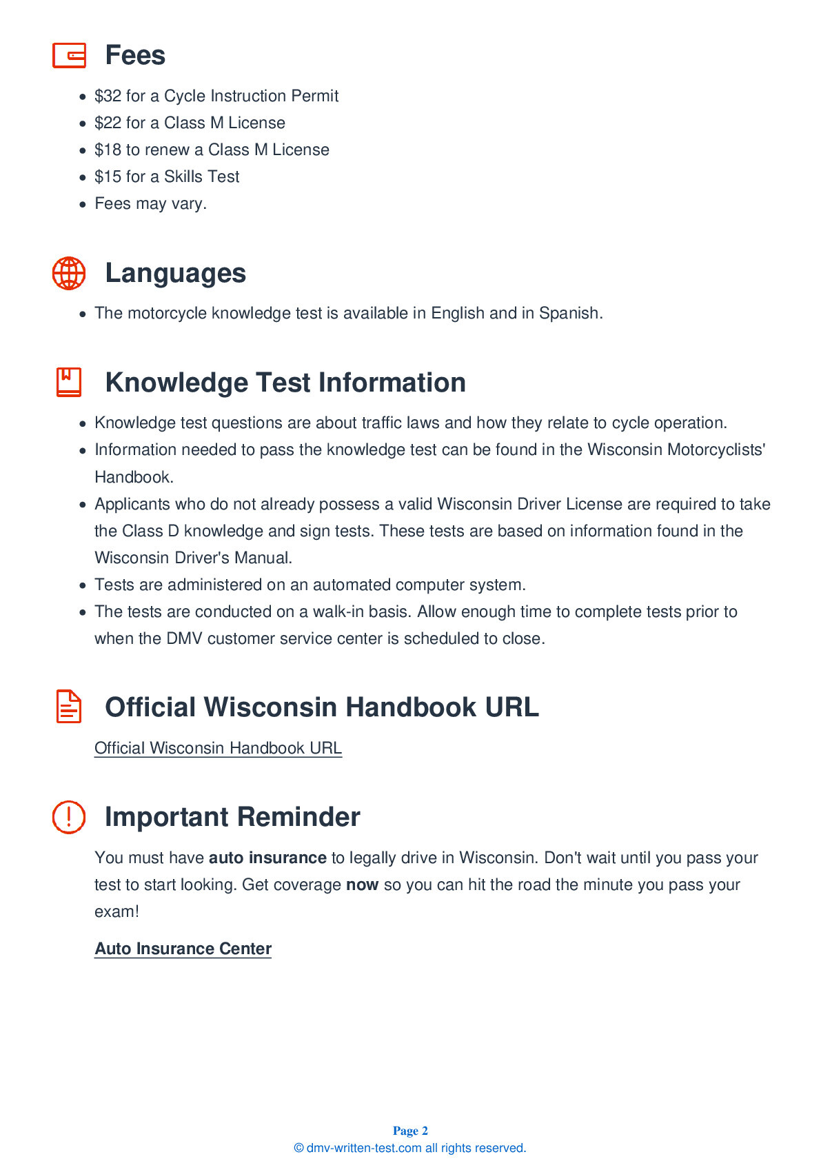 2026 Wisconsin DMV Question: What is the helmet law for motorcycle ...
